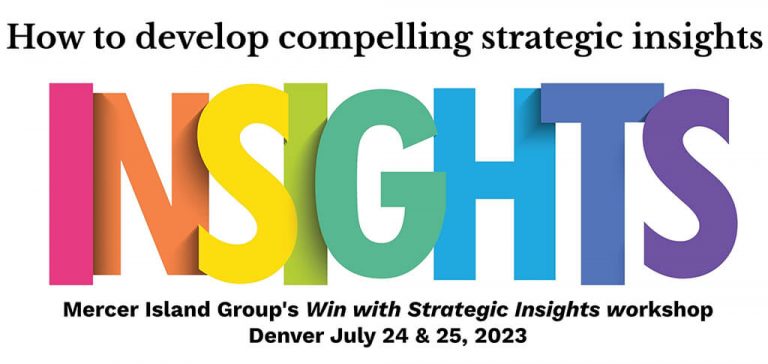 How to develop strategic insights! Workshop in Denver July 24 & 25 ...