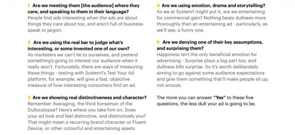 Dull ads waste billions $ | Mercer Island Group